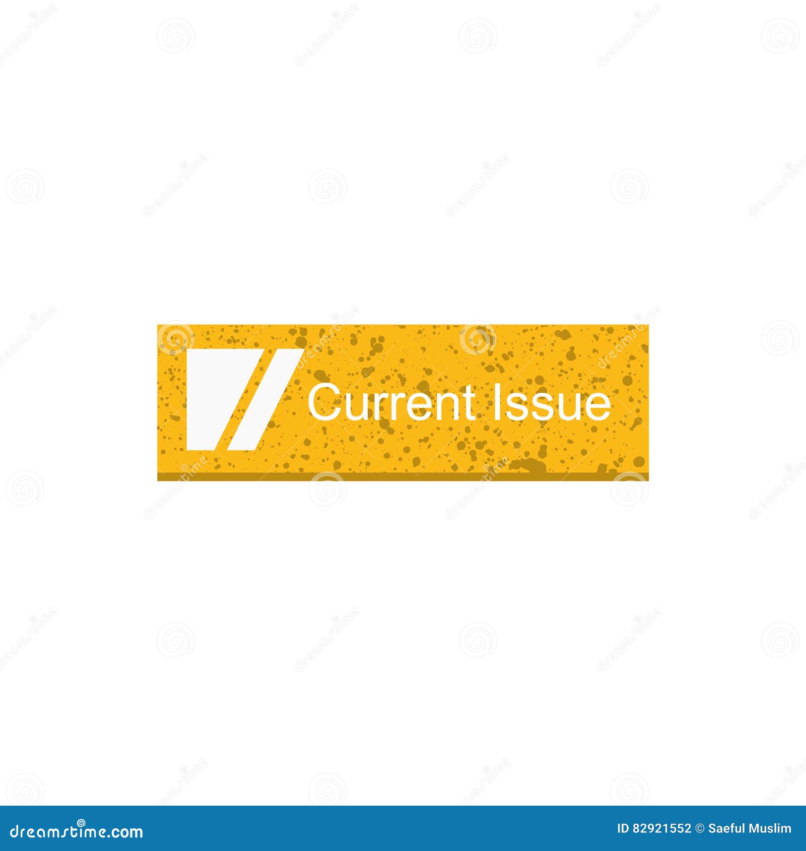 Current Issue Rectangle Button Stock Illustration - Illustration of ...