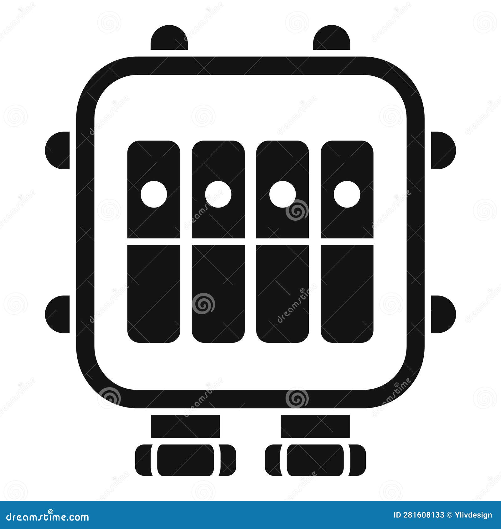 Current Junction Box Icon Simple Vector. Electric Switch Stock Vector ...
