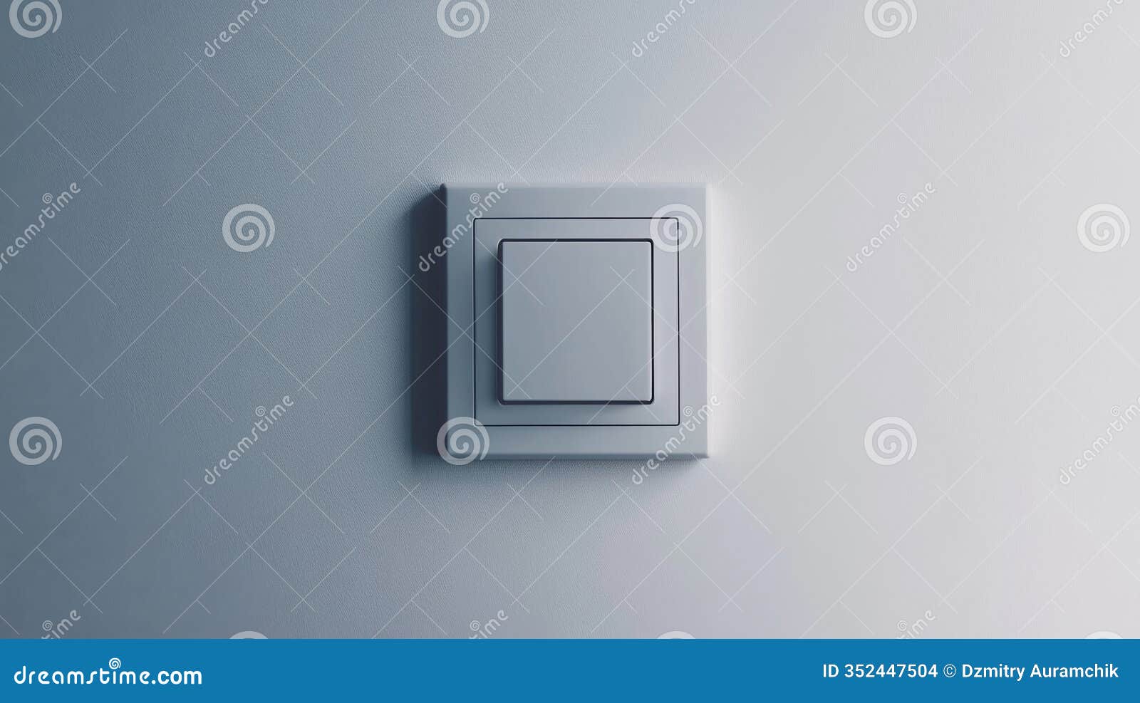 A Current Light Switch on a White Wall, Switching the Lights on Stock ...