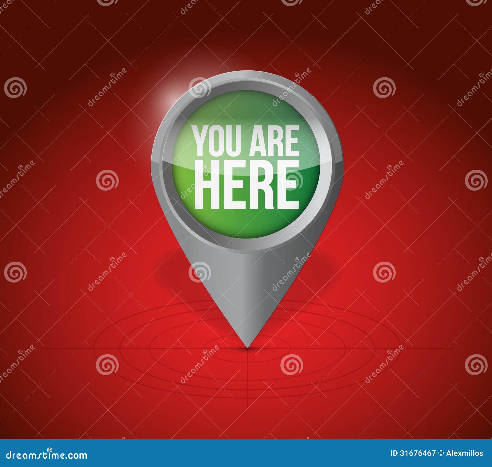 Current Location Pointer Illustration Design Stock Illustration ...