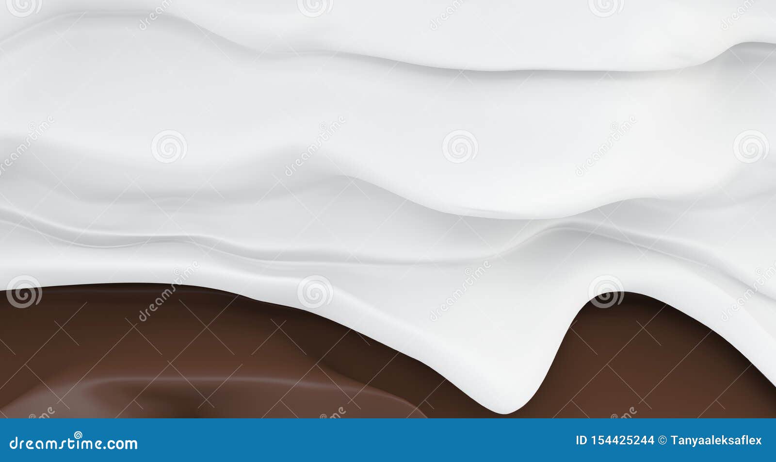 The Current Melted Chocolate and Milk. Abstract Melting Chocolate Wall ...