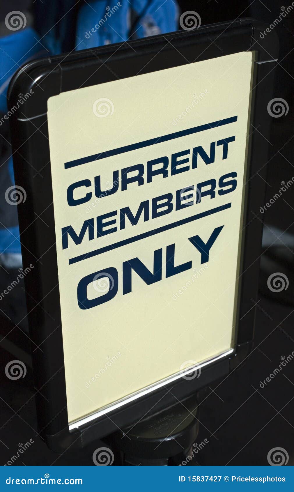Current Members only Sign stock image. Image of icon - 15837427