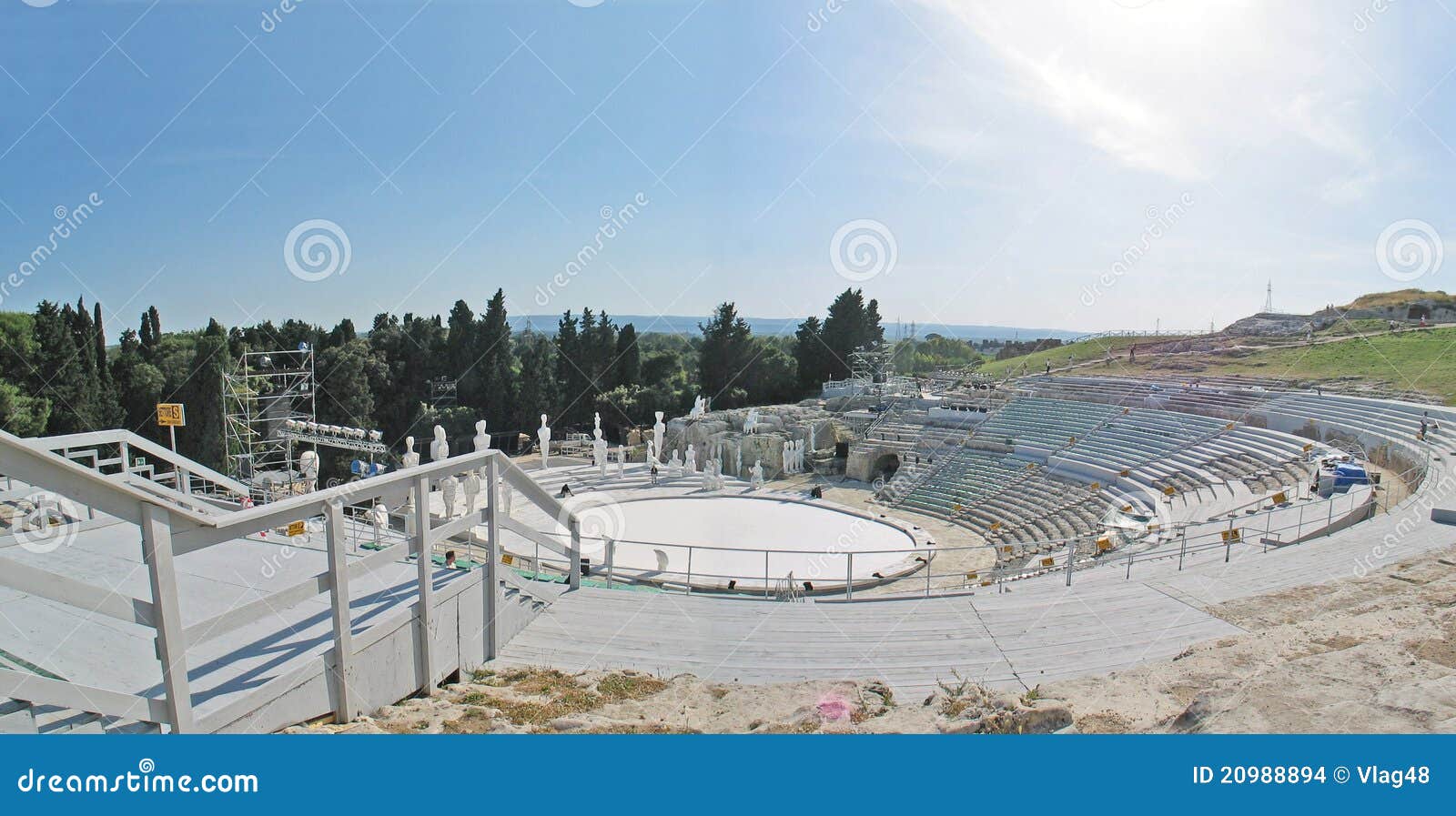The Current Old Amphitheater Stock Photo - Image of sicily, face: 20988894
