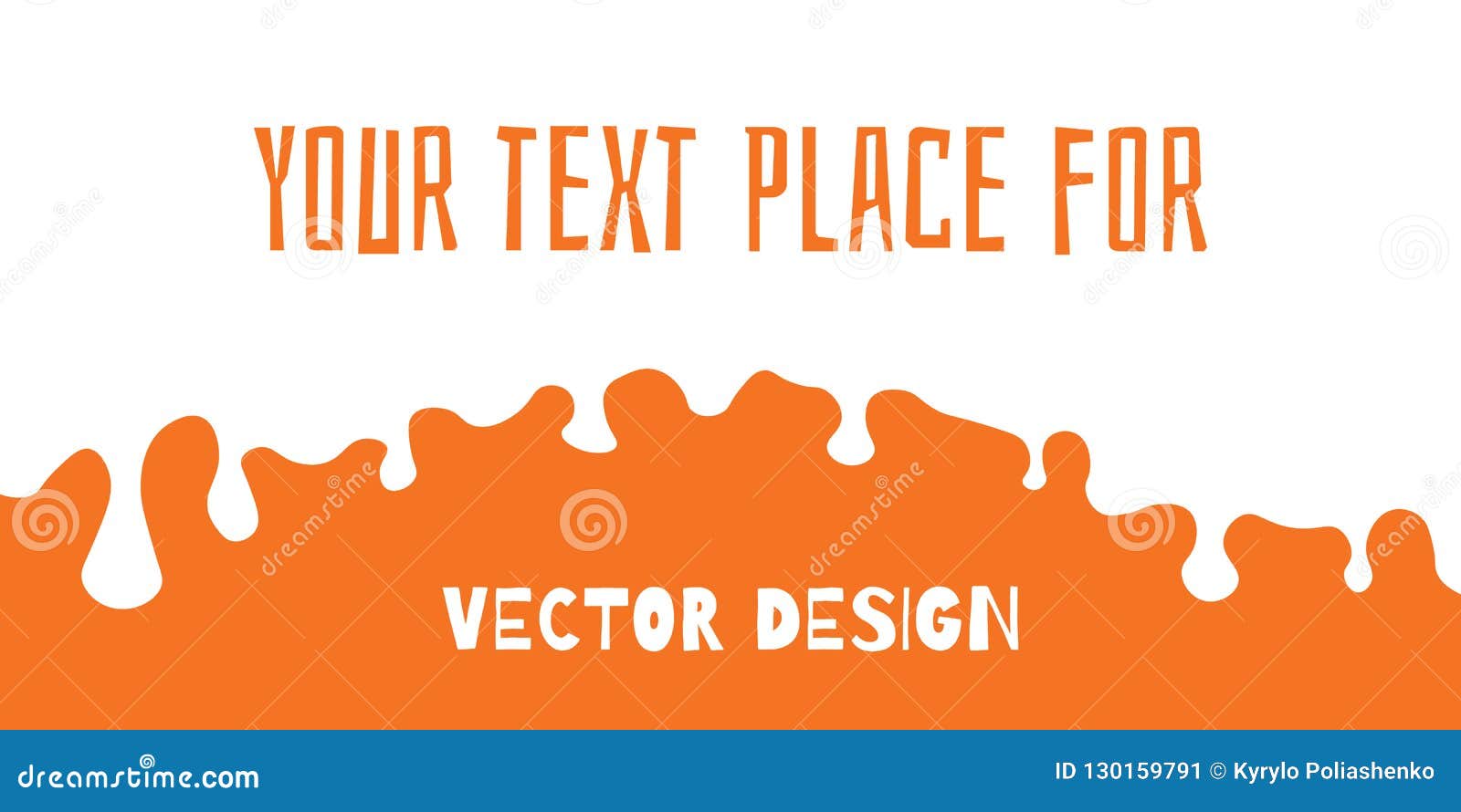 Current paint, stains. stock vector. Illustration of current - 130159791