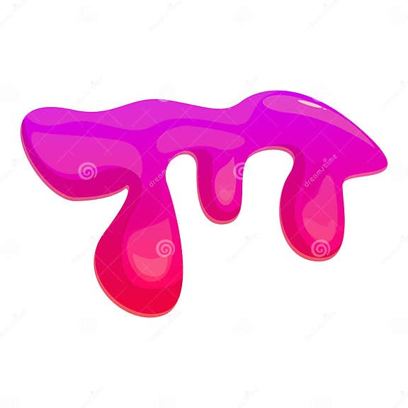 Current Pink Slime Dripping Down Wall Background Stock Illustration ...