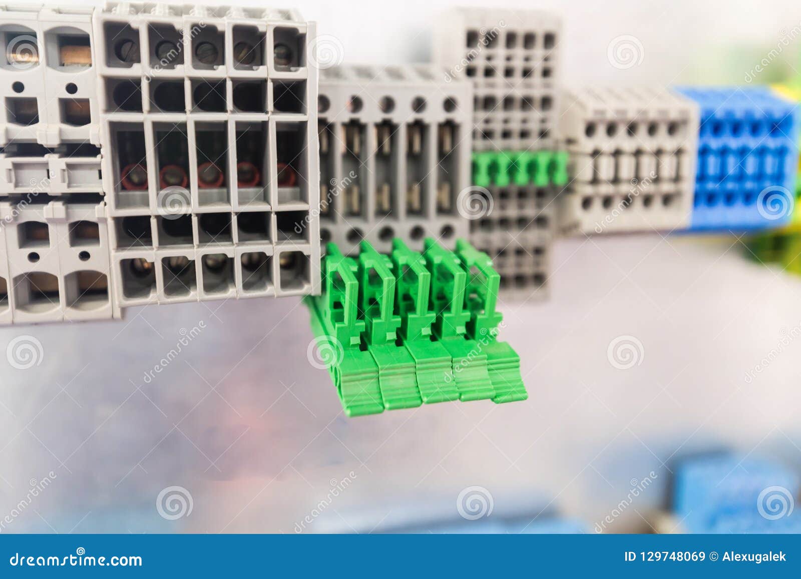 Current terminal block stock image. Image of electricity - 129748069