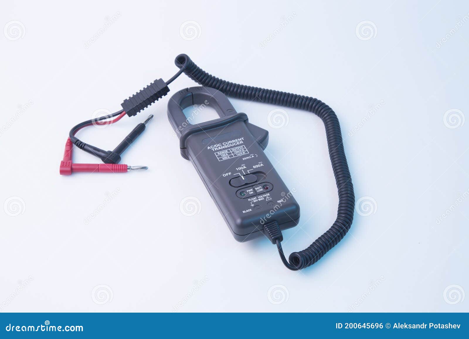 Current Transducer. Current Clamp Stock Photo - Image of ammeter ...