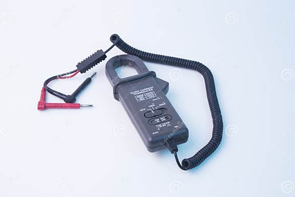 Current Transducer. Current Clamp Stock Photo - Image of ammeter ...