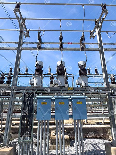 Current Transformer in a 22 KV Power System Stock Photo - Image of ...