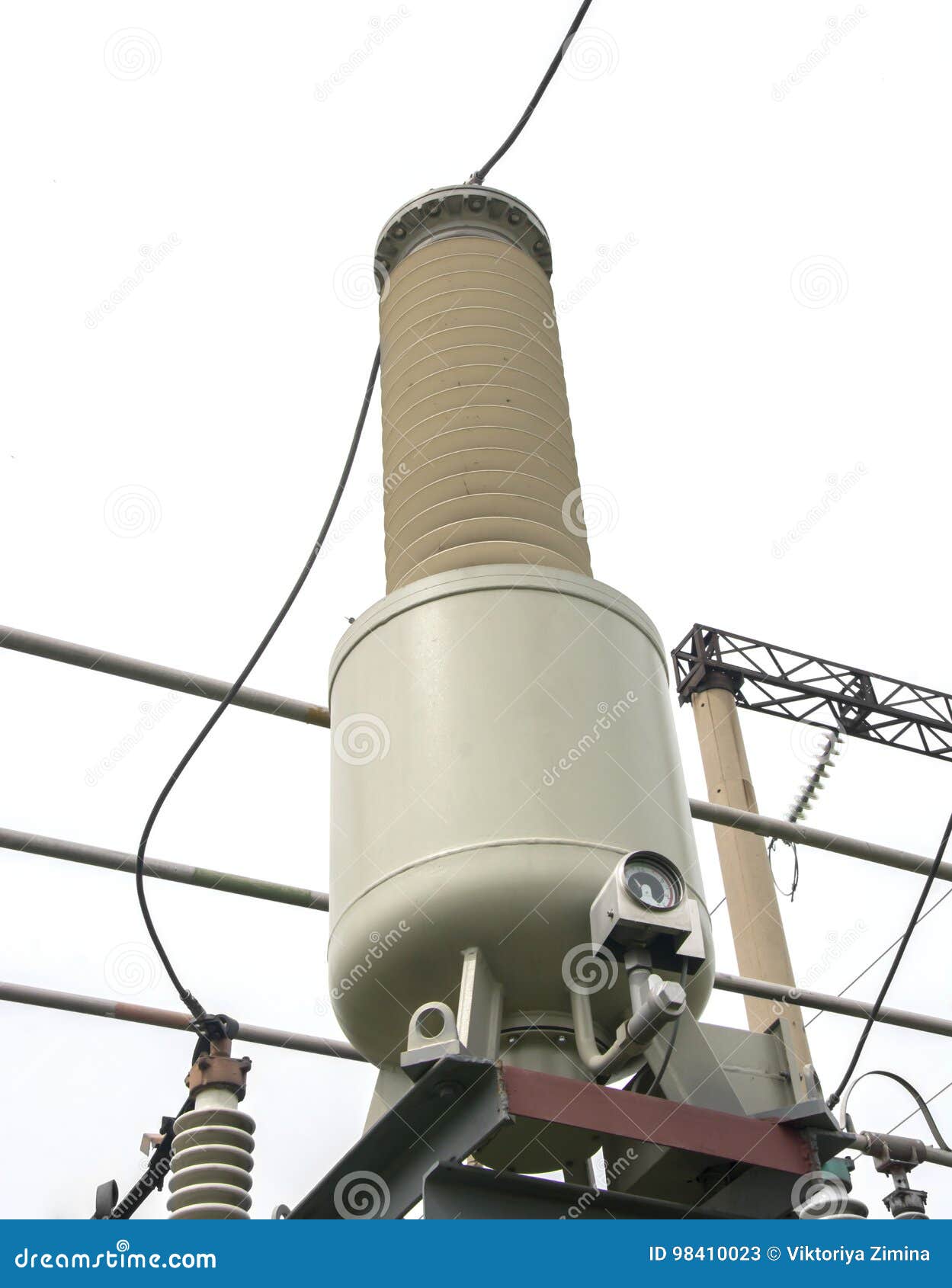 Current Transformer 110 KV High Voltage Substation Stock Image - Image ...
