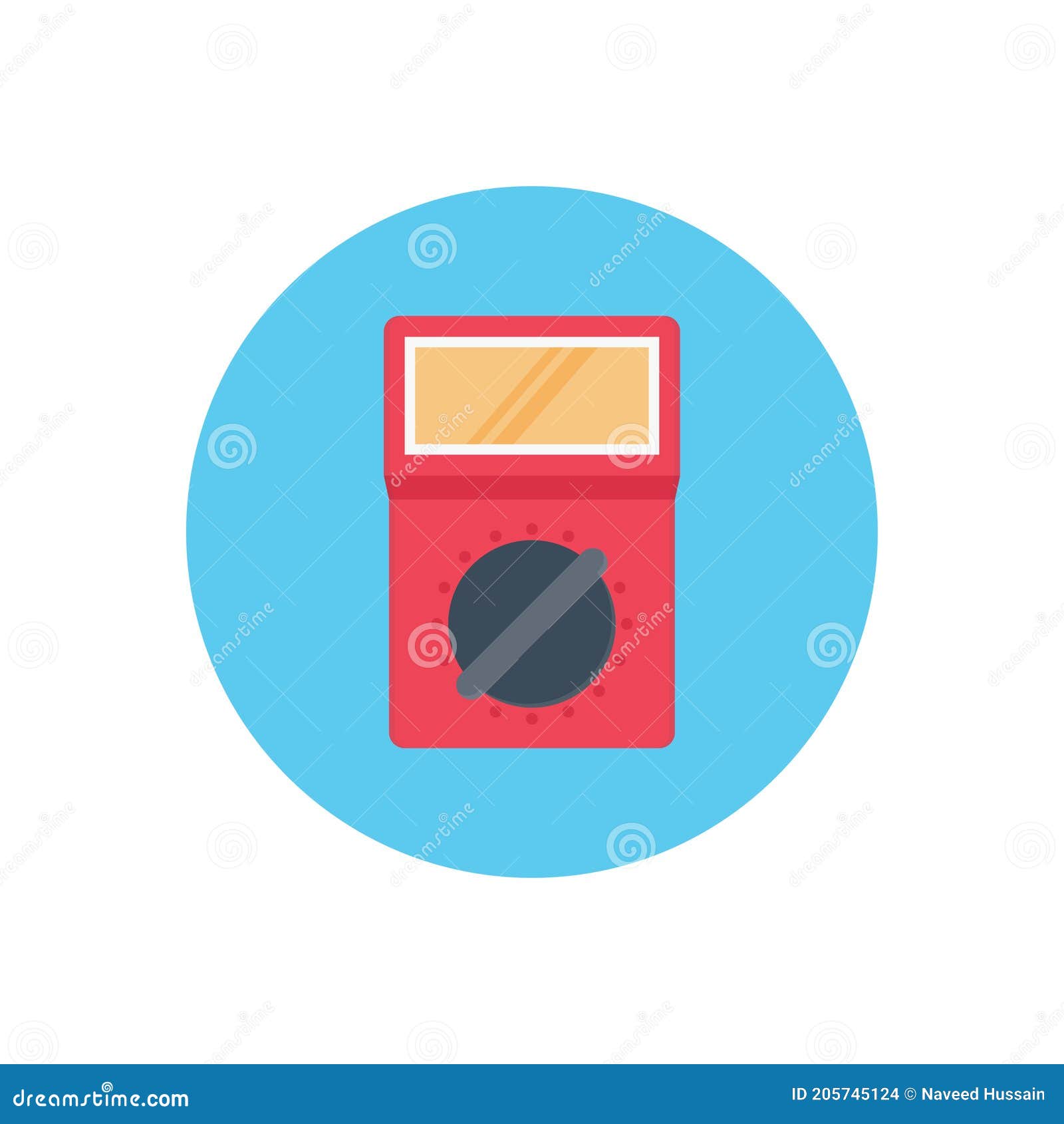 Current Vector Flat Colour Icon Stock Vector - Illustration of pack ...