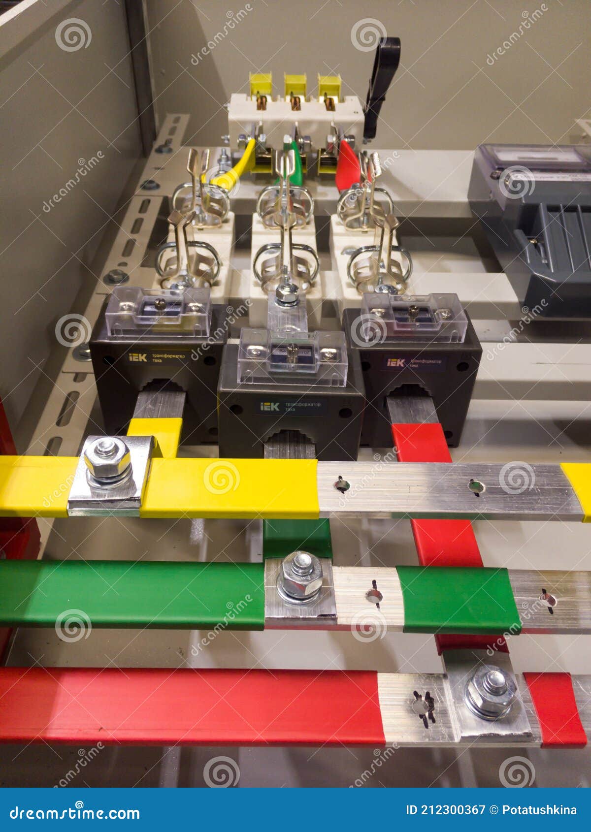 Current Wires Inside the Electrical Distribution Board Editorial ...