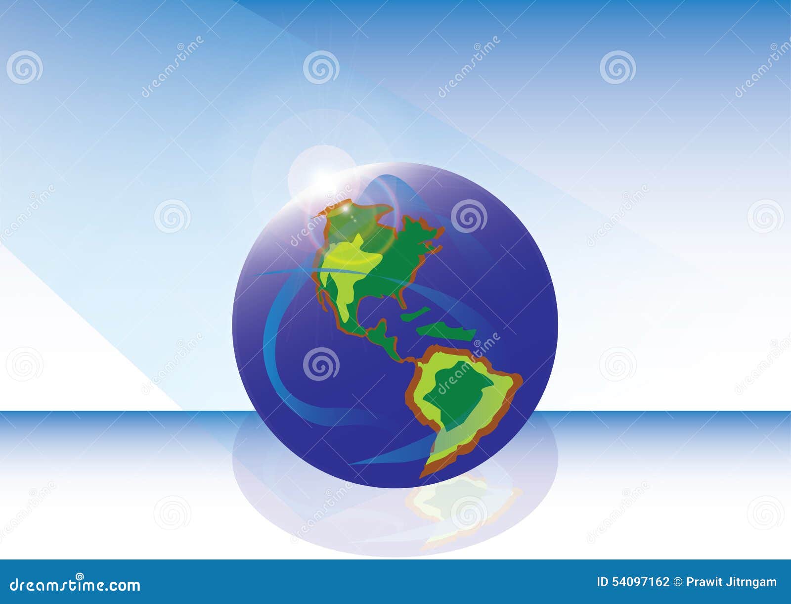Current world stock vector. Illustration of earth, lento - 54097162