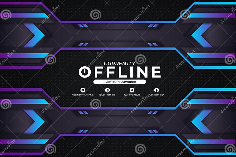 Currently Offline Abstract Background Design Overlapped Shape Stock ...