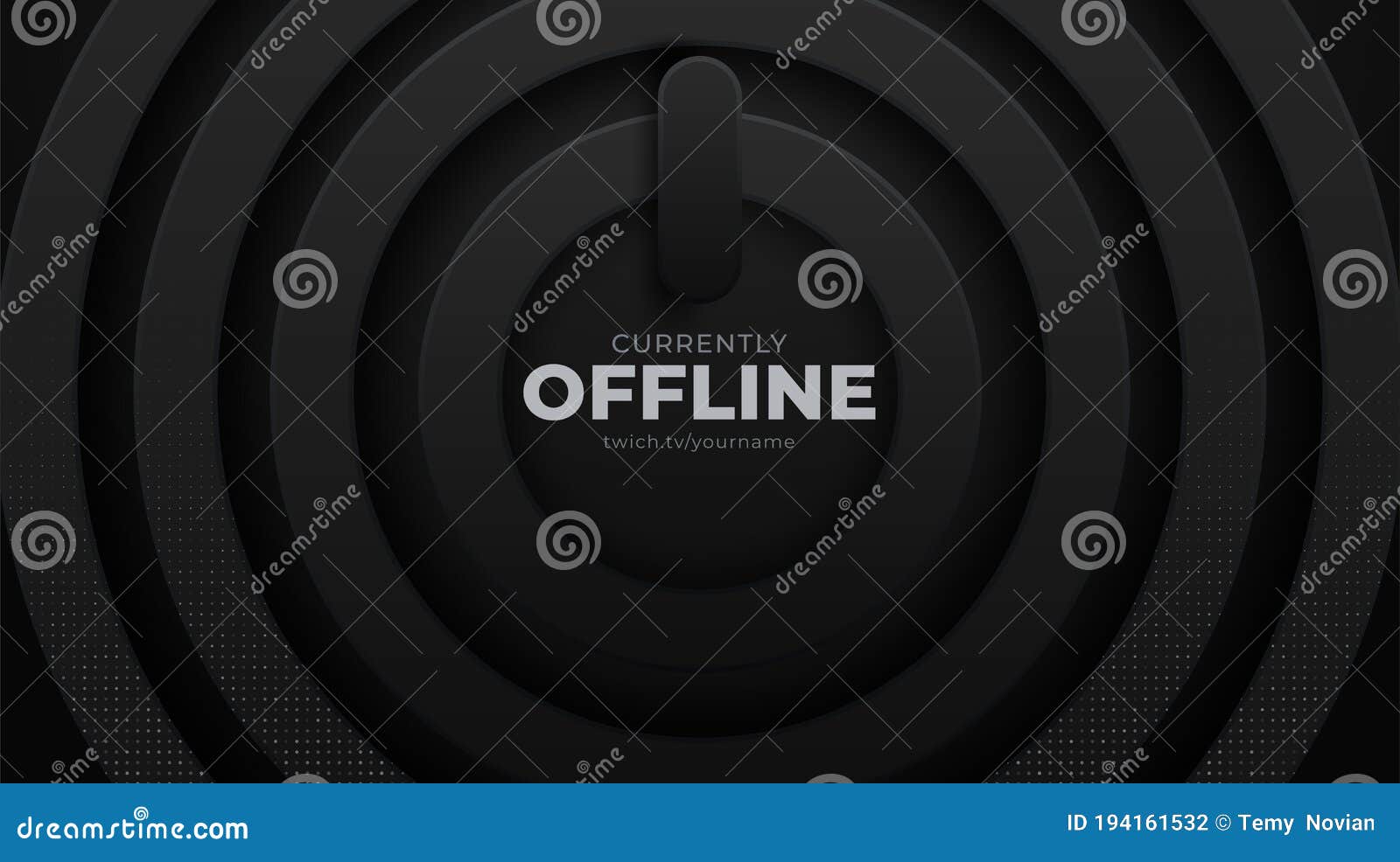Currently Offline Twitch Overlay Cute Background 16:9 For Stream ...