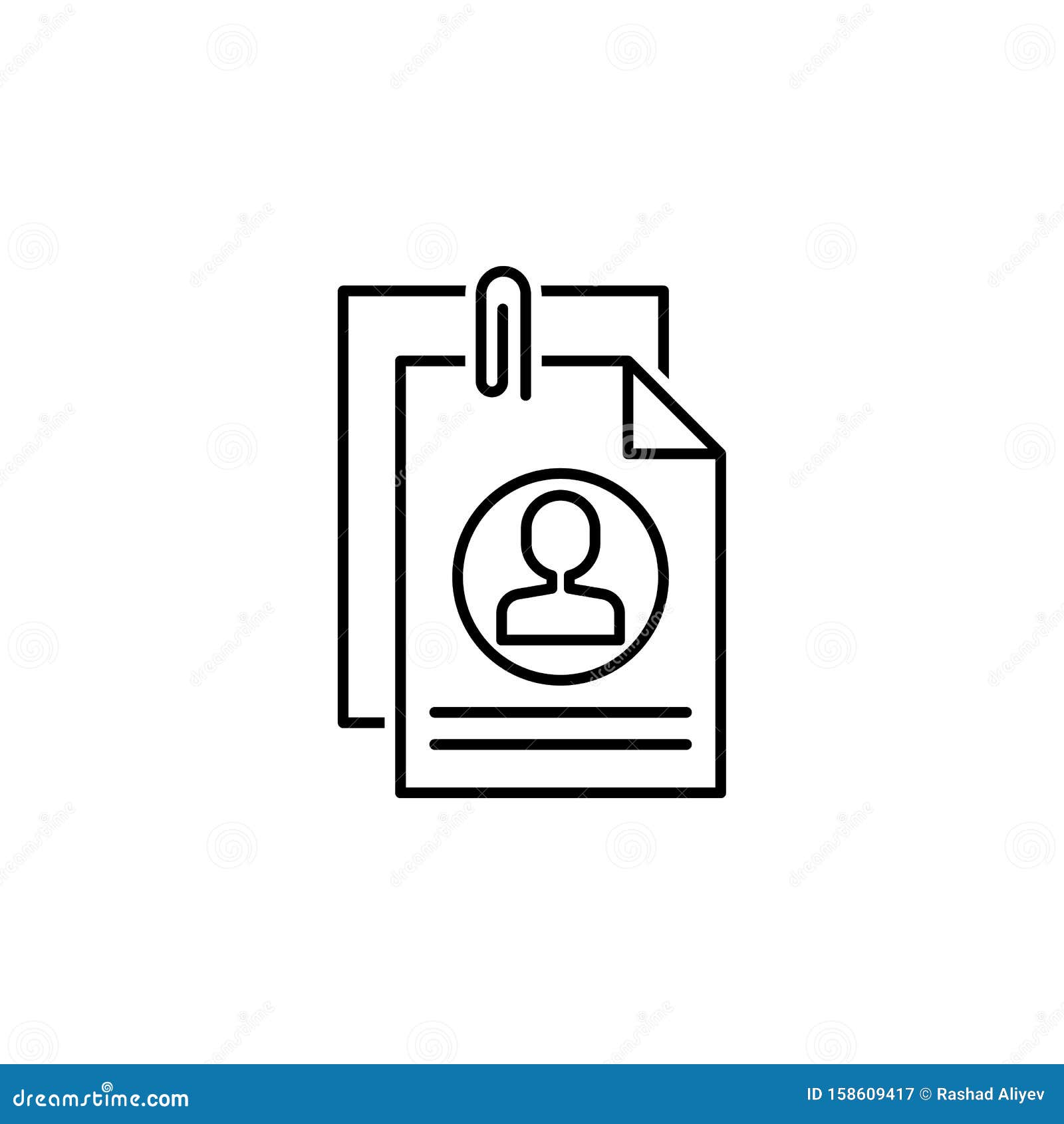 Curriculum Icon On White Background. Flat Style. Curriculum Icon For ...