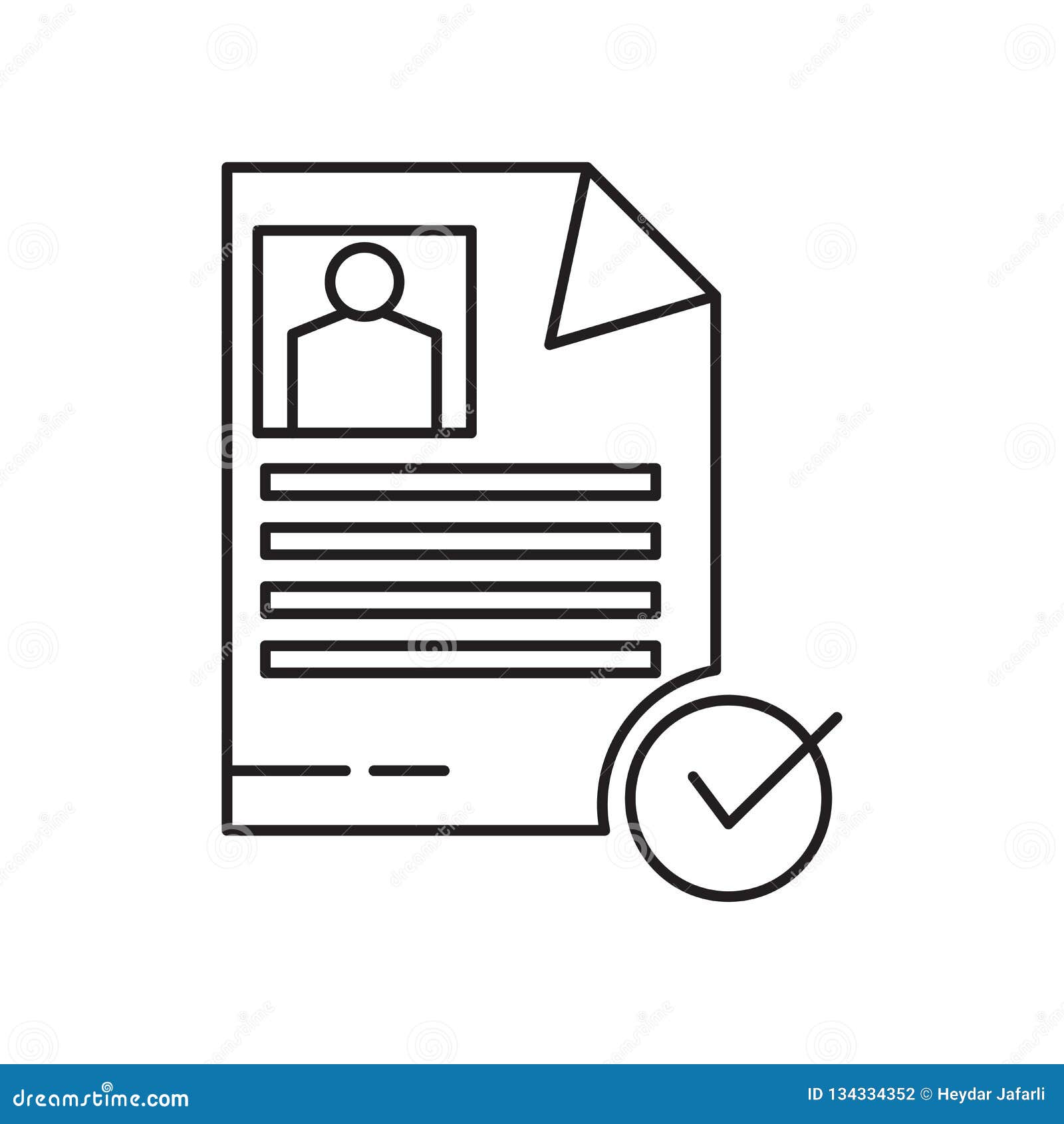 Curriculum Icon Vector Sign and Symbol Isolated on White Background ...