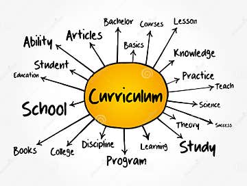 Curriculum Mind Map Flowchart, Education Concept for Presentations and ...