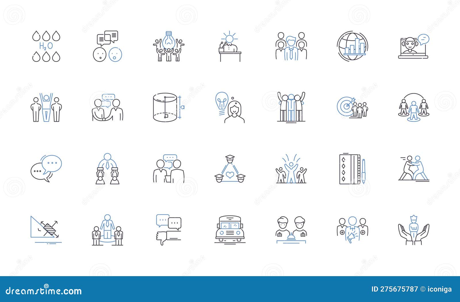 Curriculum Line Icons Collection. Syllabus, Instruction, Learning ...