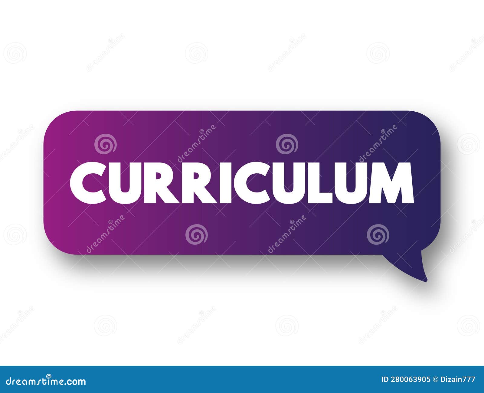 Curriculum Text Message Bubble, Concept Background Stock Illustration ...