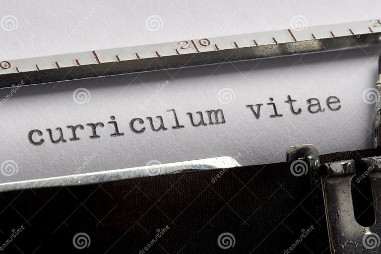 Curriculum Vitae stock image. Image of recruitment, interview - 10011215