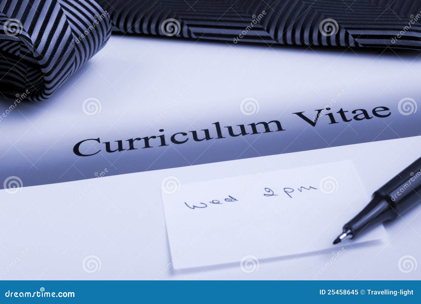 CV - Curriculum Vitae (Job Interview Concept With Business CV Re Stock ...