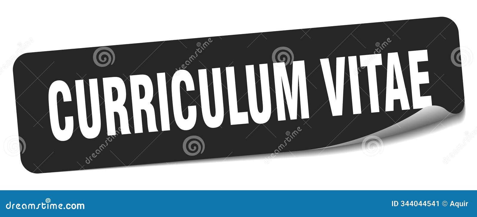 Curriculum Vitae Sticker. Curriculum Vitae Label Stock Vector ...
