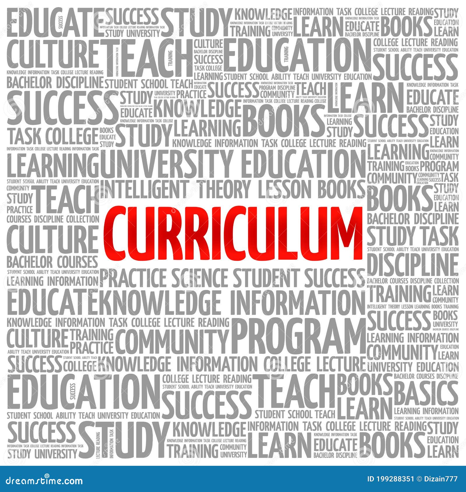 CURRICULUM Word Cloud Collage Stock Illustration - Illustration of ...