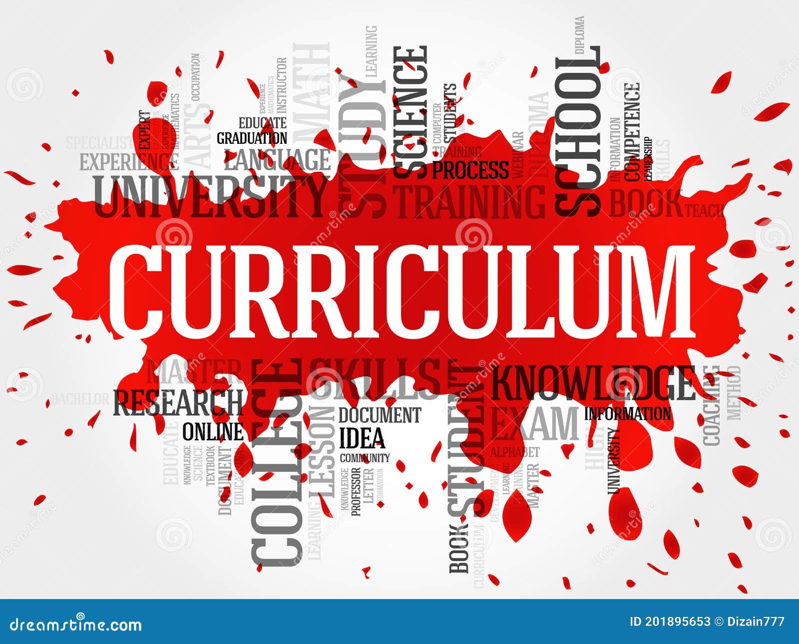 CURRICULUM word cloud stock illustration. Illustration of collection ...