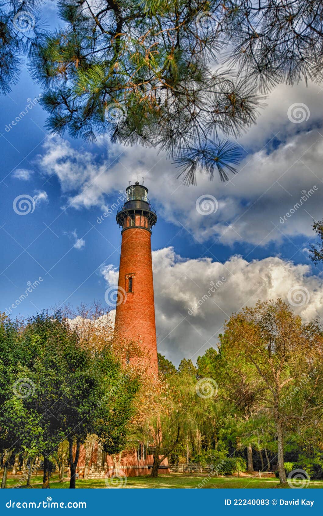 Currituck Beach Lighthouse On The Outer Banks Royalty-Free Stock ...