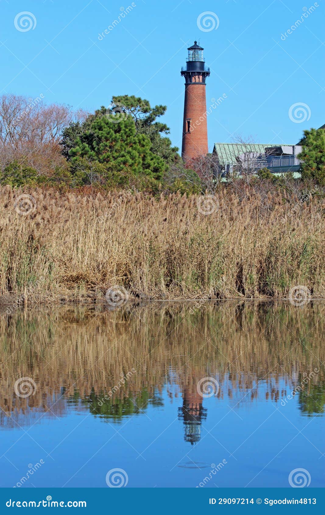 The Currituck Beach Lighthouse Near Corolla, North Carolina Vert Stock ...