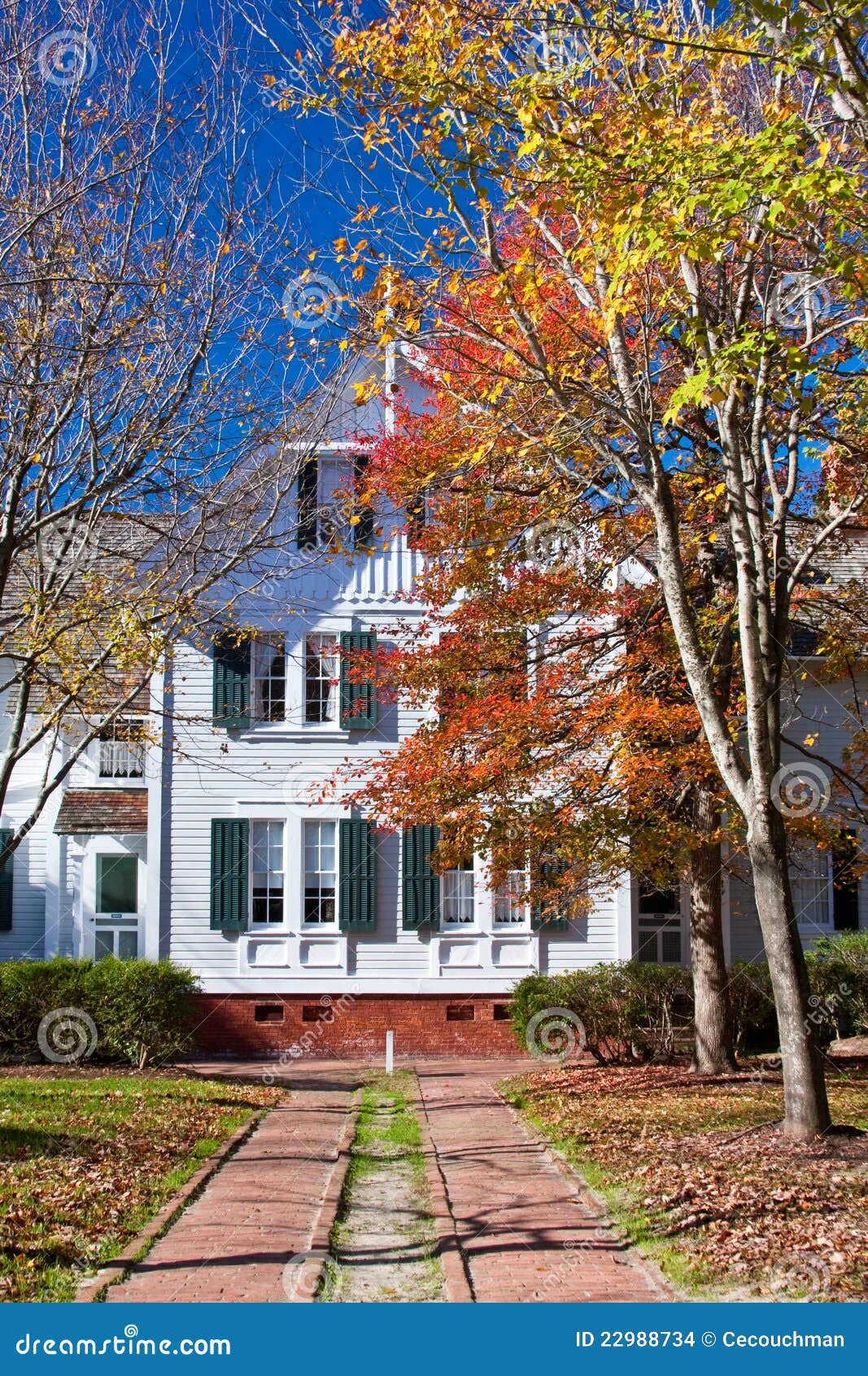 Currituck Lighthouse Keeper S House Stock Photo - Image of white ...