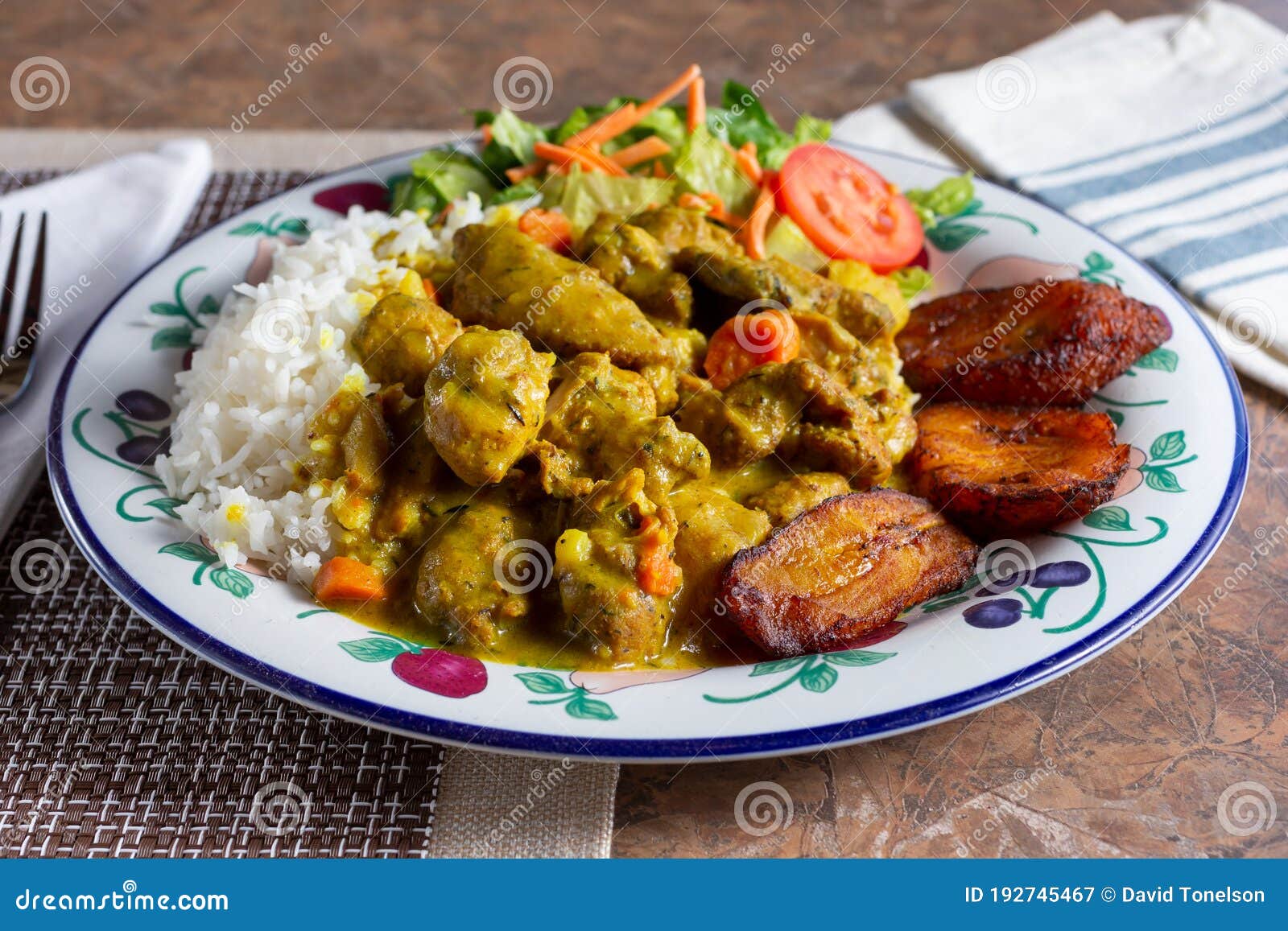 Curry chicken plate stock image. Image of shelf, merchandise - 192745467