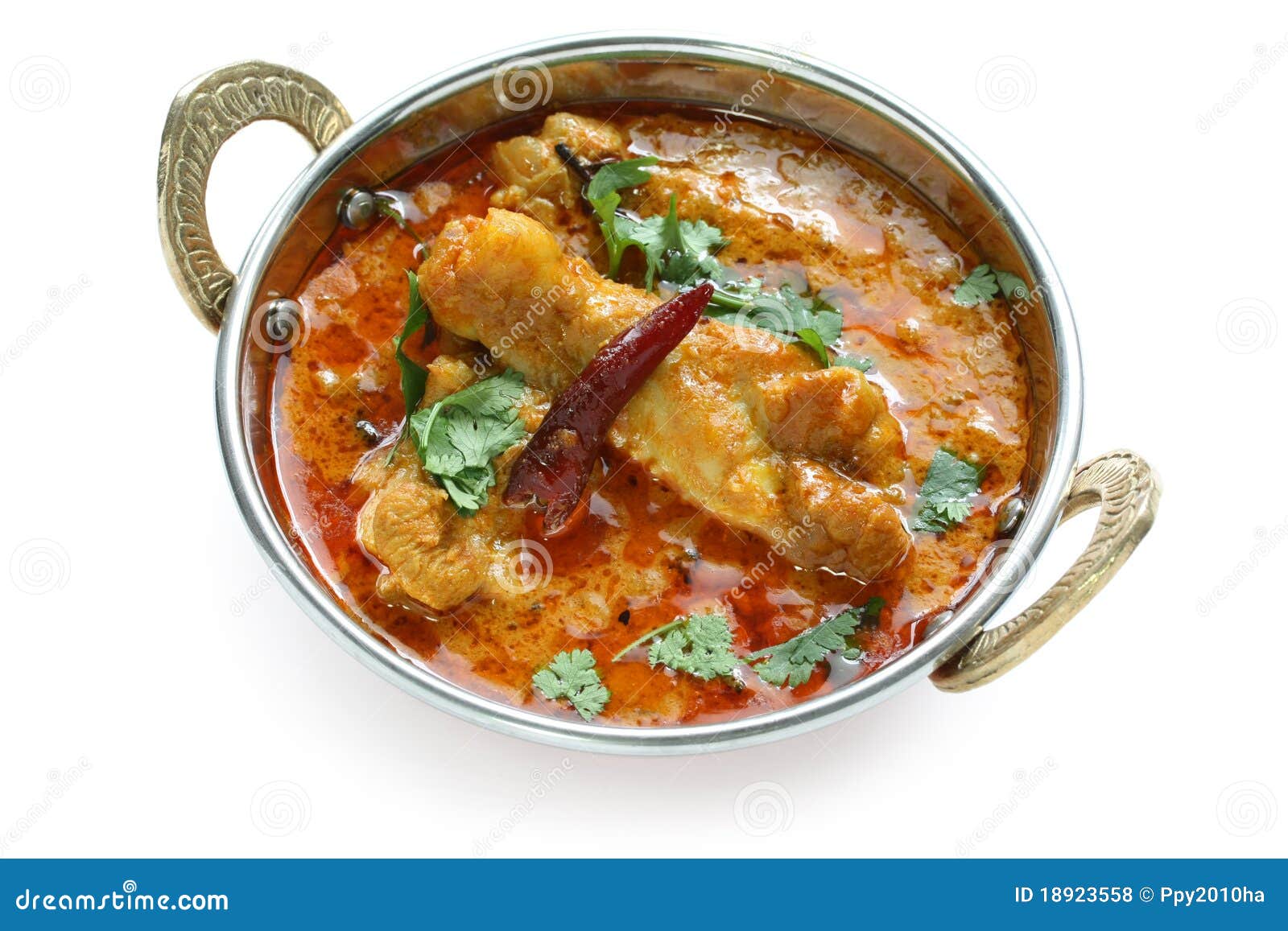 Curry Del Pollo, Plato Indio Foto de archivo - Imagen de indio, cocina ...