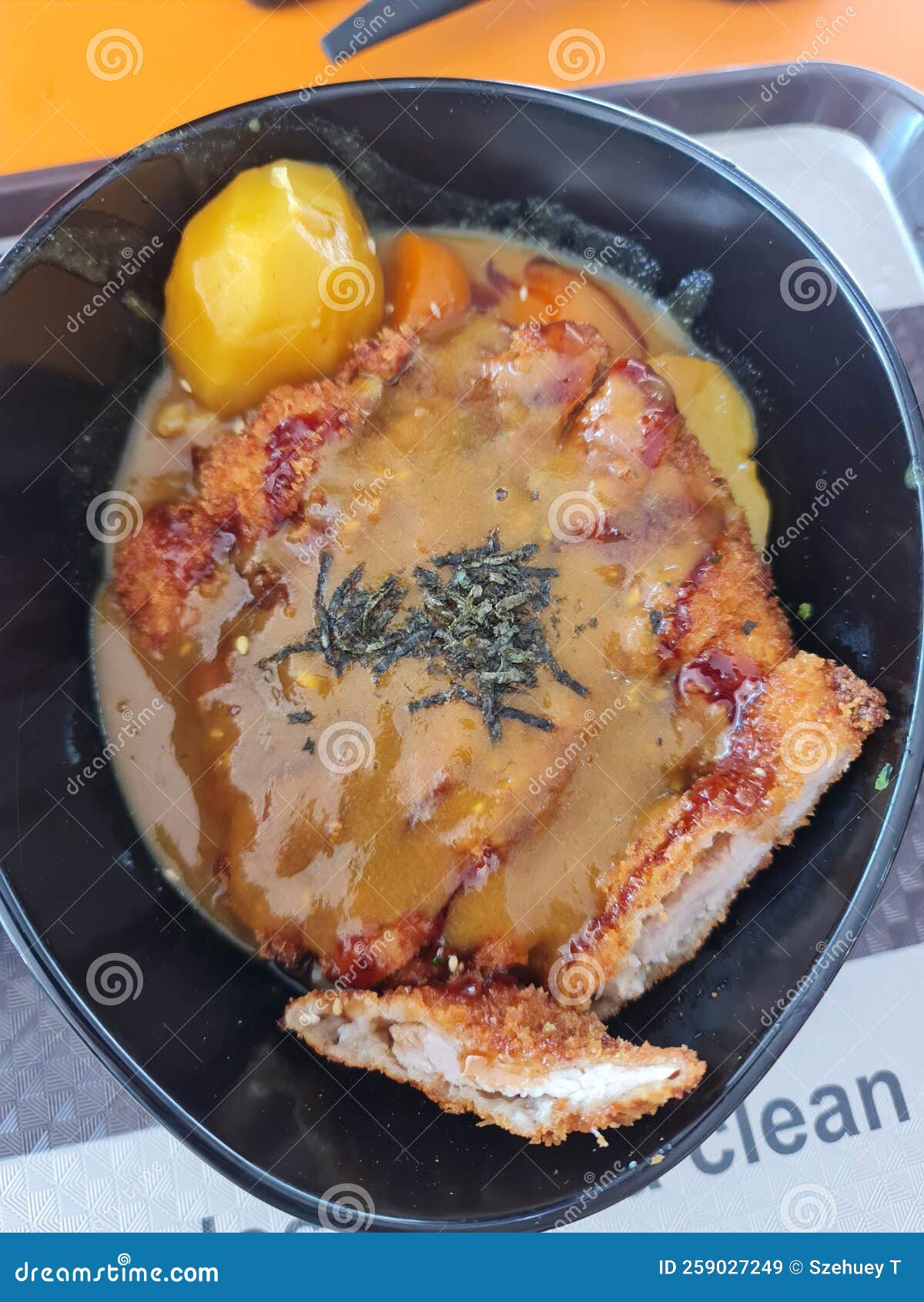 Curry Don with Katsu stock image. Image of dish, fish - 259027249