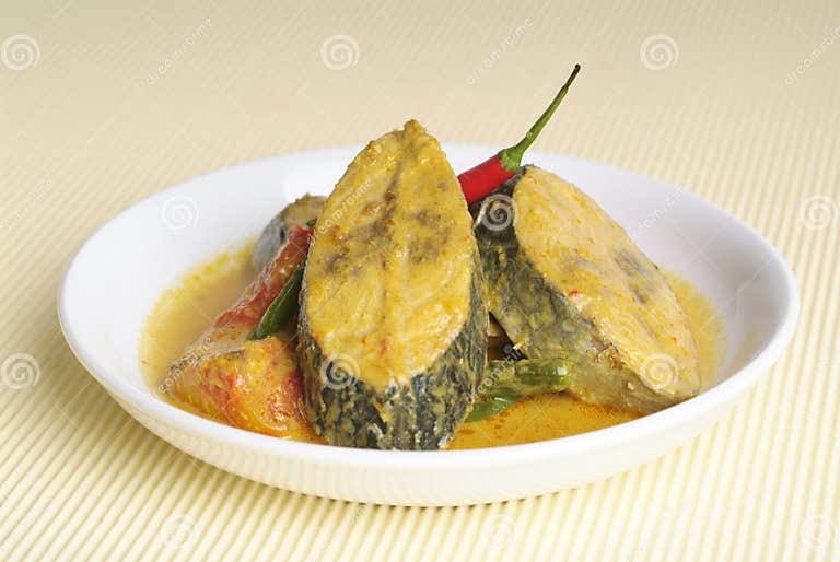 Curry fish stock photo. Image of plate, asian, asia, lifestyle - 18512566
