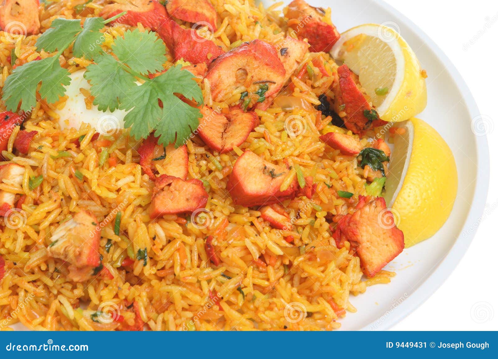 Curry Indio De Tikka Biriani Del Pollo Imagen de archivo - Imagen de ...