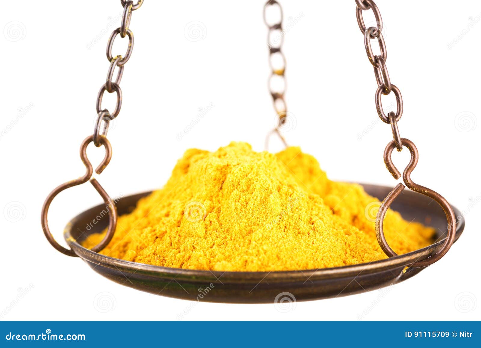 Curry Powder in a Balance Scale Stock Image - Image of meal, food: 91115709