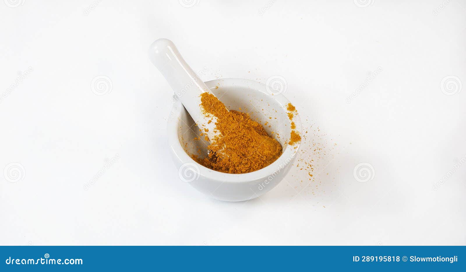 Curry Powder Falling Against White Background Stock Photo - Image of ...
