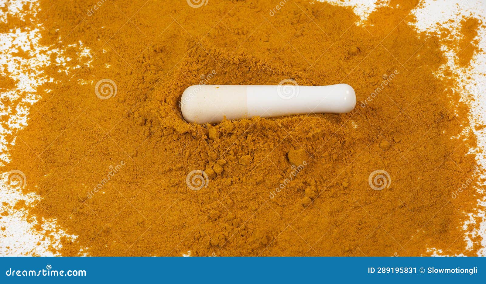 Curry Powder Falling Against White Background Stock Image - Image of ...