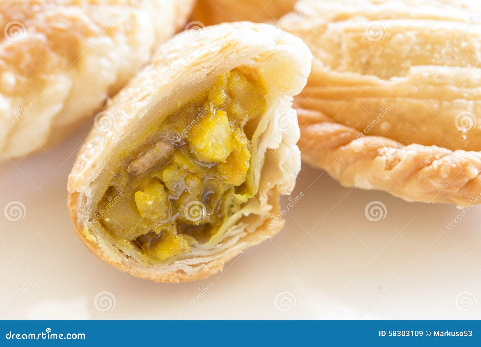Curry Puff stock image. Image of appetizer, close, breakfast - 58303109