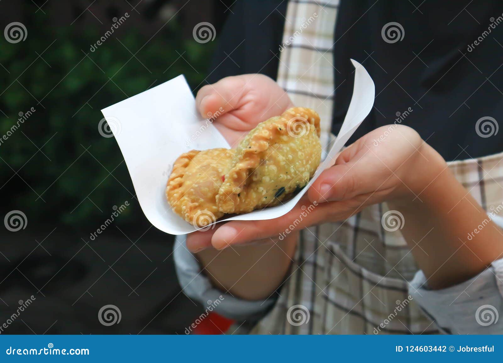 Curry Puff or Fried Curry Dumpling Stock Photo - Image of food, asian ...