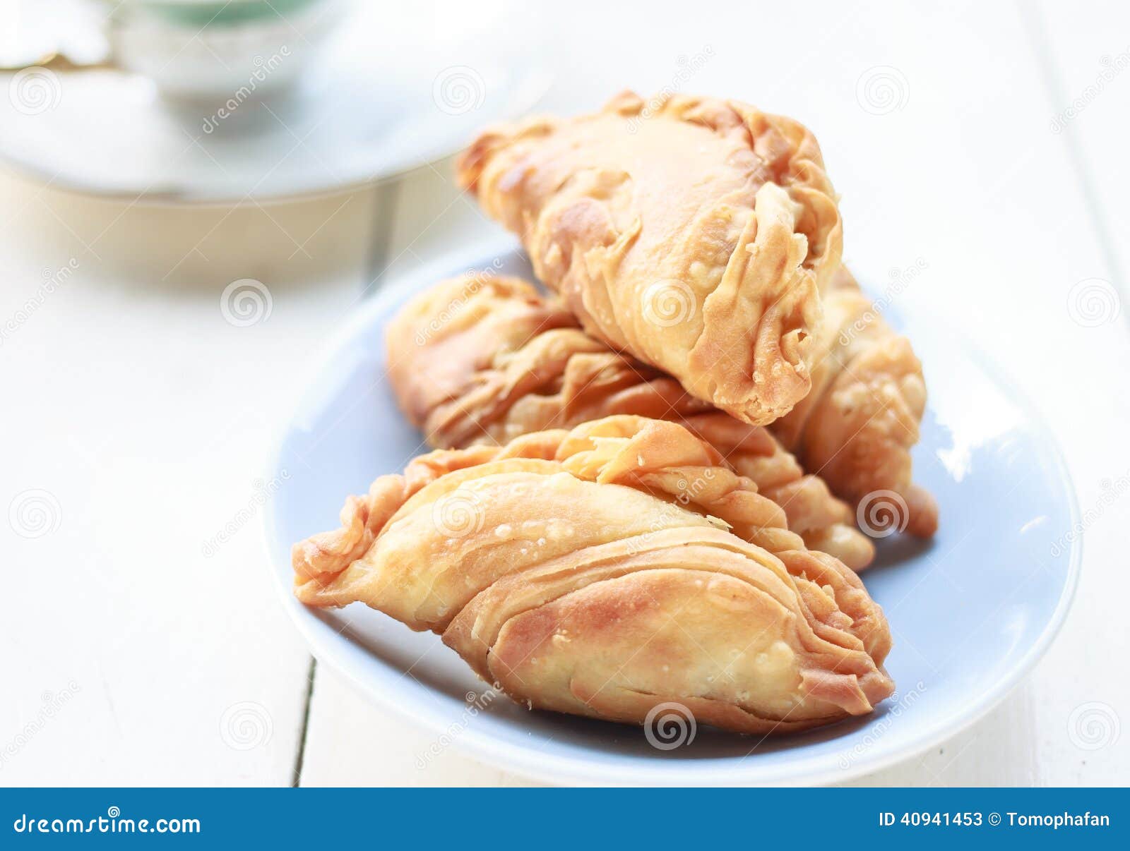 Curry puff stock image. Image of white, time, delicious - 40941453