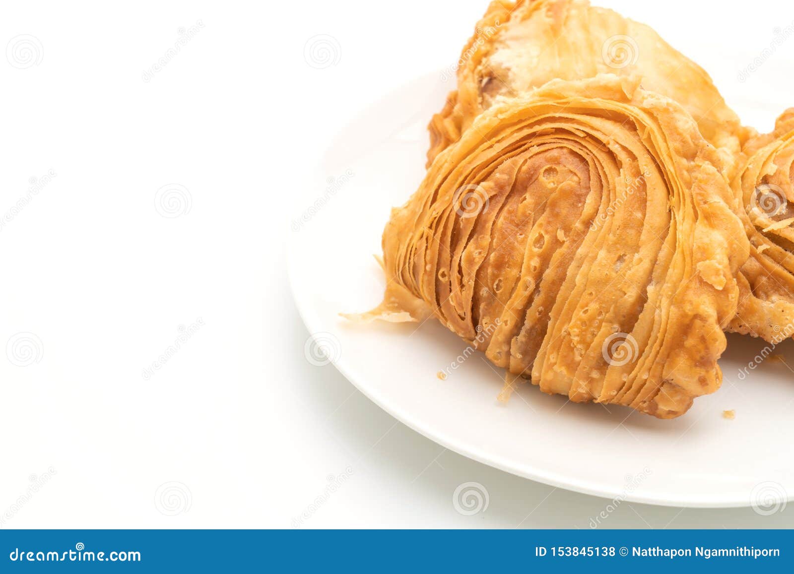Curry Puff Pastry Isolated on White Background Stock Photo - Image of ...