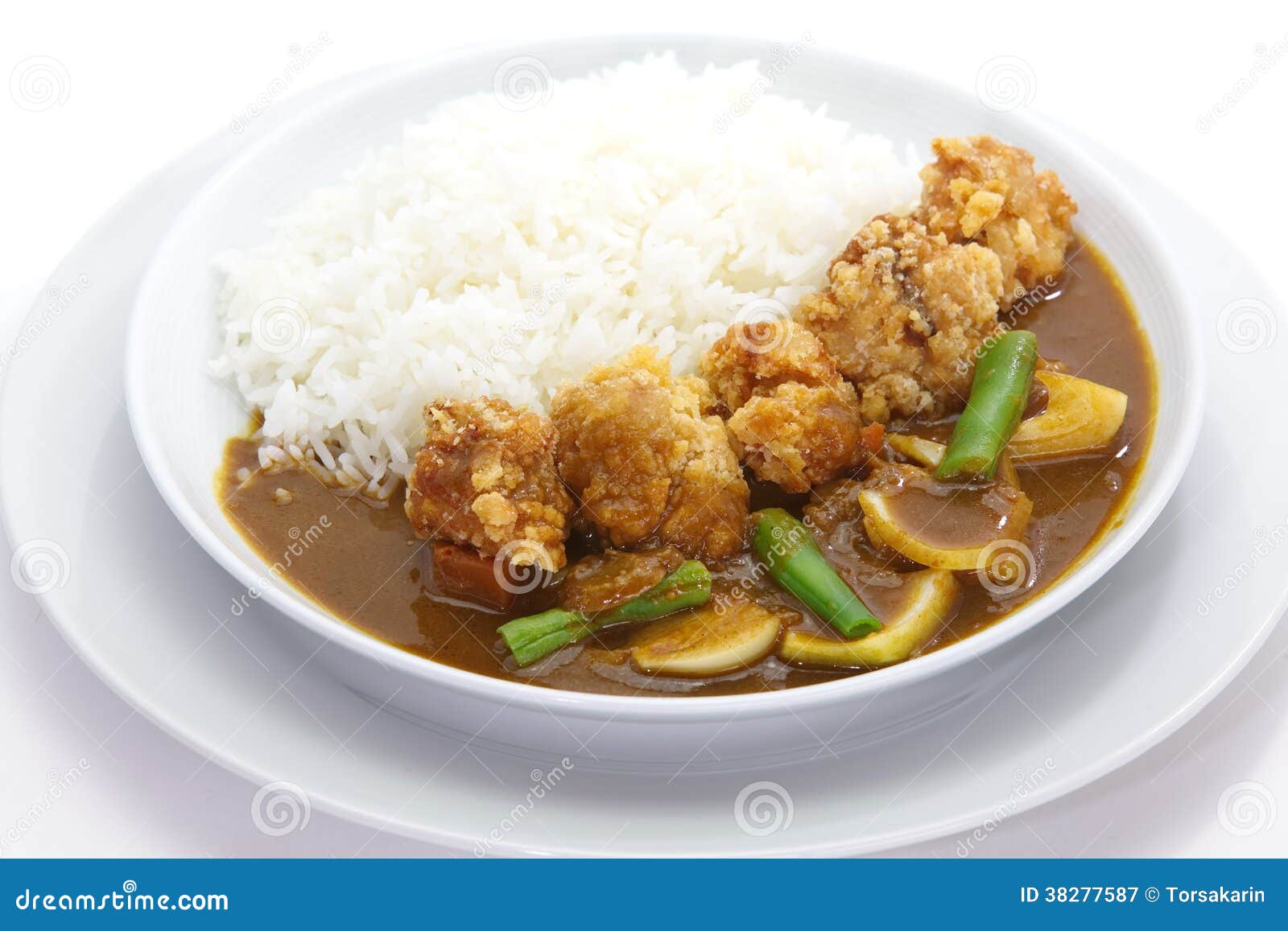 Curry and rice stock image. Image of asian, spice, curry - 38277587