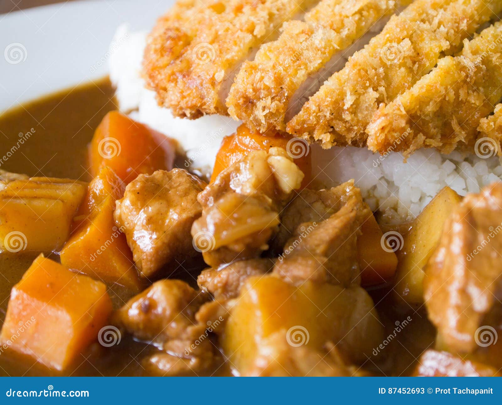 Curry Rice, Japanese Food stock image. Image of ambrosial - 87452693