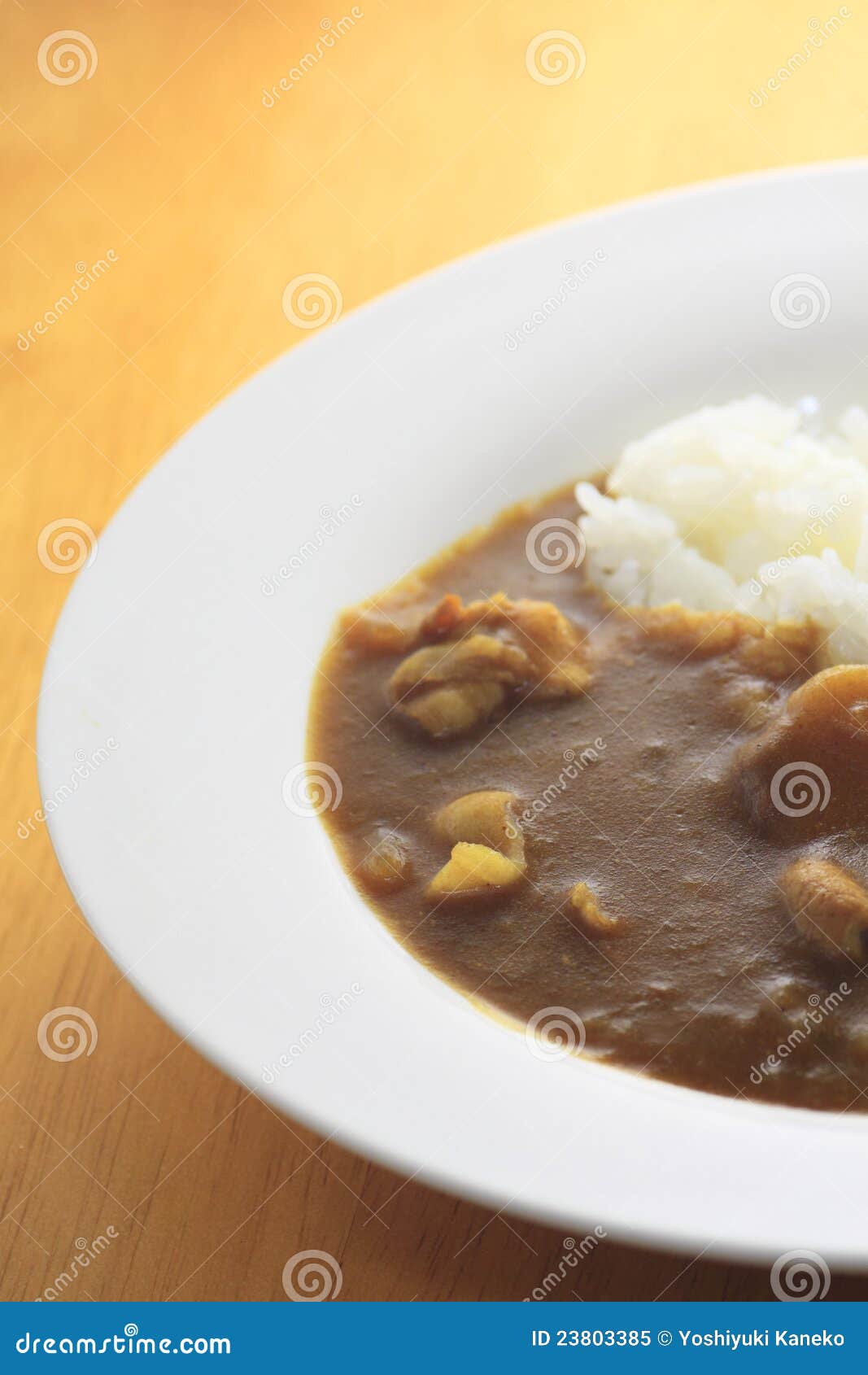 Curry with Rice Japanese Style Stock Image - Image of dish, nutrition ...