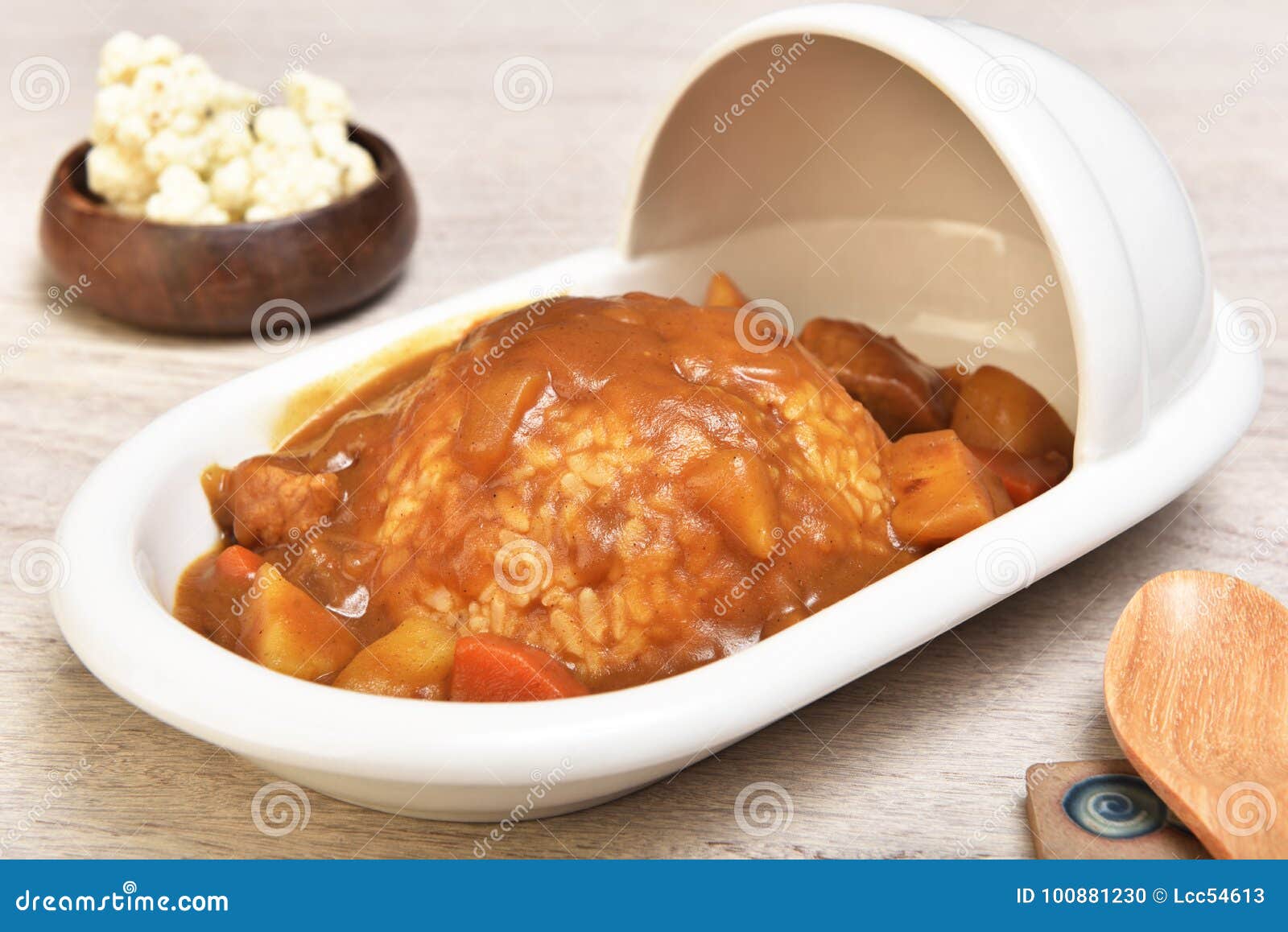 Curry rice stock photo. Image of asian, bowl, sauce - 100881230