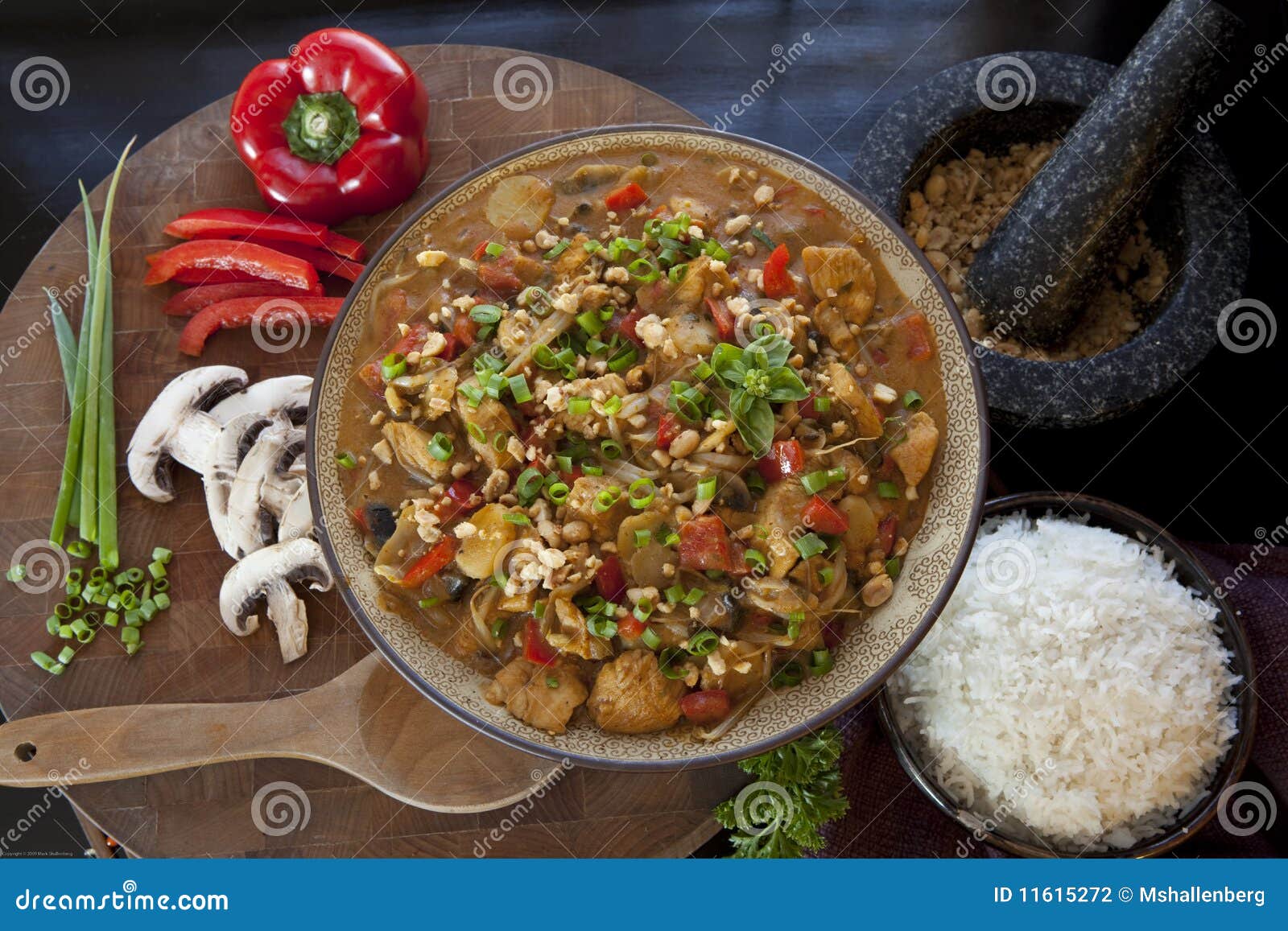 Curry setup stock photo. Image of spoon, food, onions - 11615272