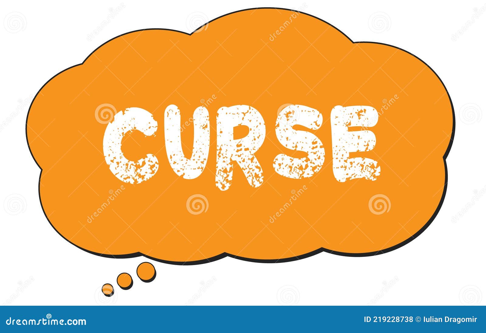 CURSE Text On Red Orange Ribbon Stamp Royalty-Free Stock Photography ...